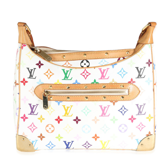 Louis Vuitton | Bags | Louis Vuitton White Monogram Multicolor Canvas ...